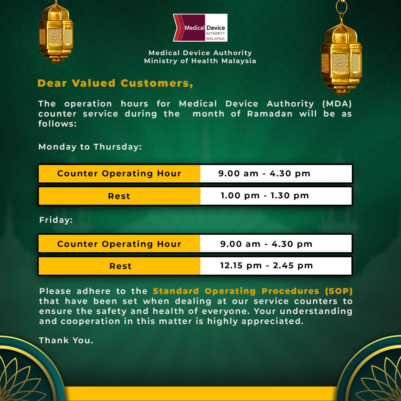 Official Portal of Medical Device Authority (MDA) Malaysia